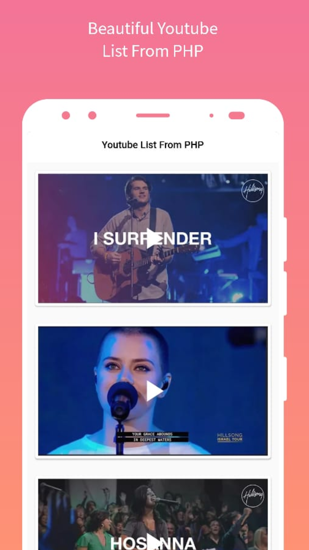 Flutter Youtube List From Php Mysql Using Phpmyadmin